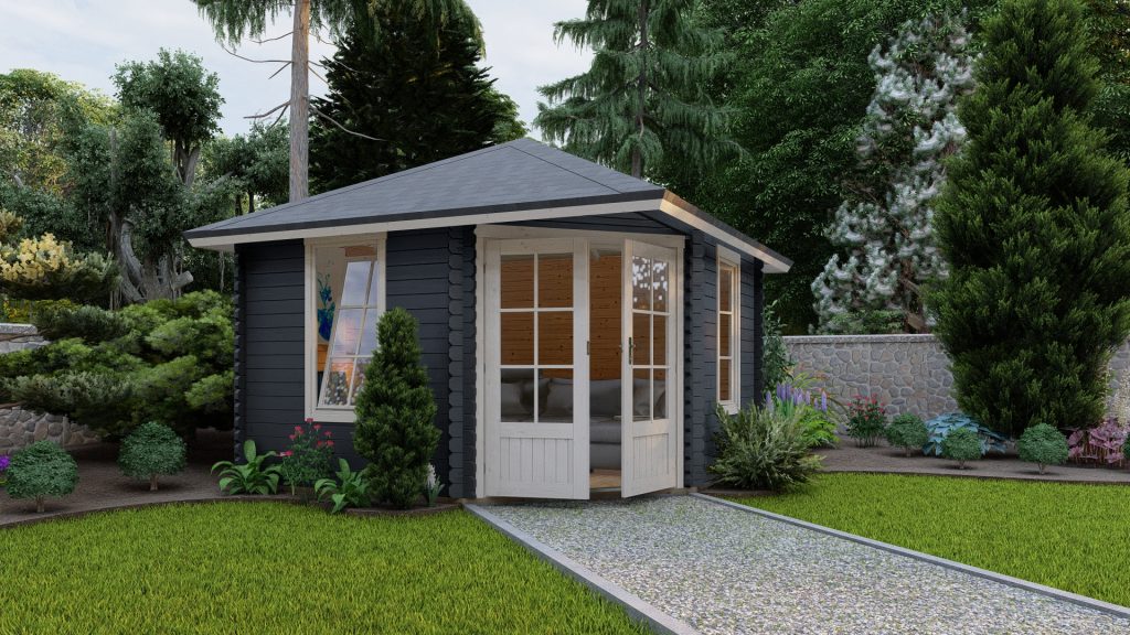 Amber Corner Log Cabin 3.6m x 3.6m (40mm) - AL Timber